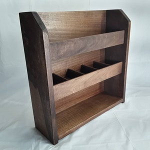 Made to Order Dark Tea Rack Organizer for Tins, Individually Wrapped ...