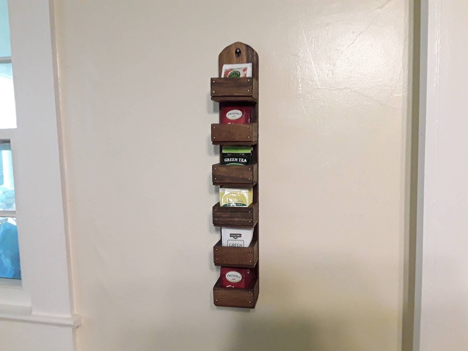 Made to Order Hanging Dark Tea Rack Organizer for Individually | Etsy