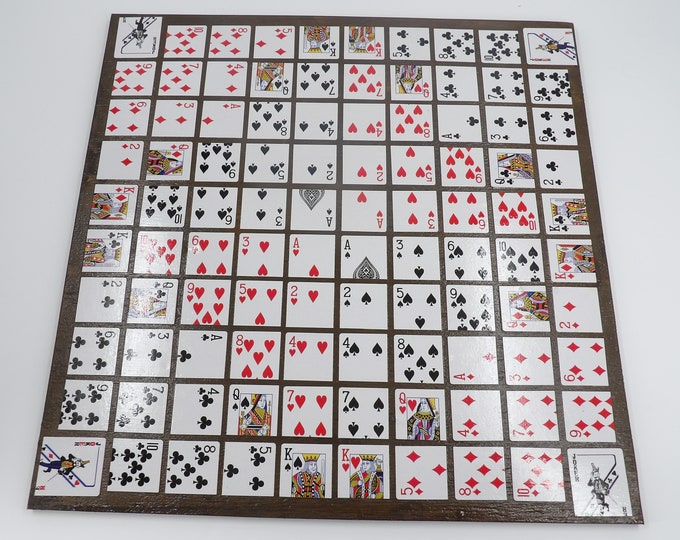 Made to Order. One Eyed Jack Game Board. Diamond Layout. 2 Ft X 2 Ft ...