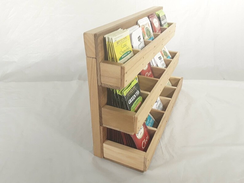 Made to Order Beautiful Tea Rack Organizer for Individually | Etsy