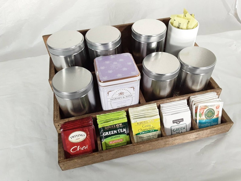 Made to Order Dark Tea Tin Rack Organizer for Loose Tea Tins. - Etsy