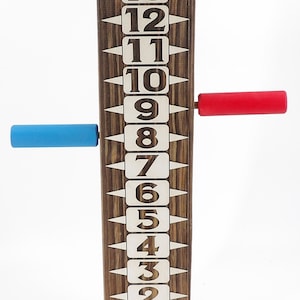 Petanque Bocce Cornhole Scoreboard With Pegs Laser Engraved Wood Extra ...