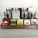 Made to Order Dark Tea Tin Rack Organizer for Loose Tea Tins. Hold 8 ...