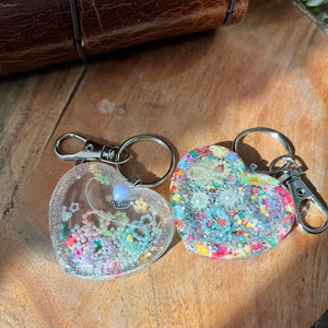 Resin Charm Handmade Keychain, Shaker Charm, Kawaii Resin Charm, Cute ...