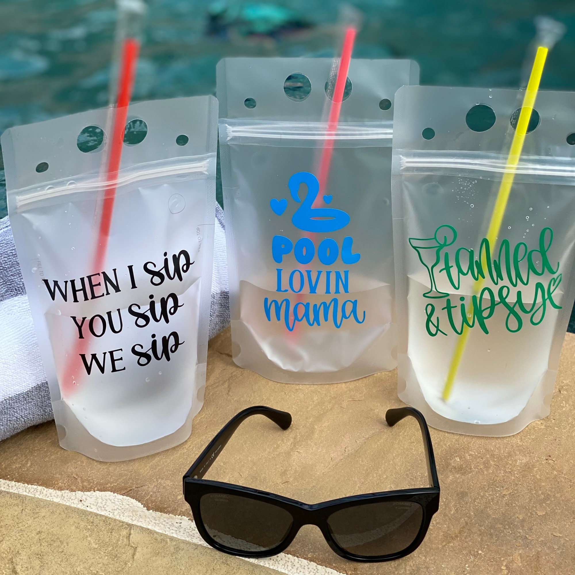 Custom Bachelorette Party Drink Pouches Drink Pouches Juice Pouches ...