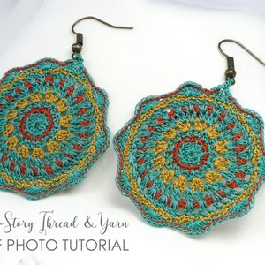 Thread Crochet Jewelry Photo TUTORIAL in ENG+HUN, Thread Crochet Boho ...