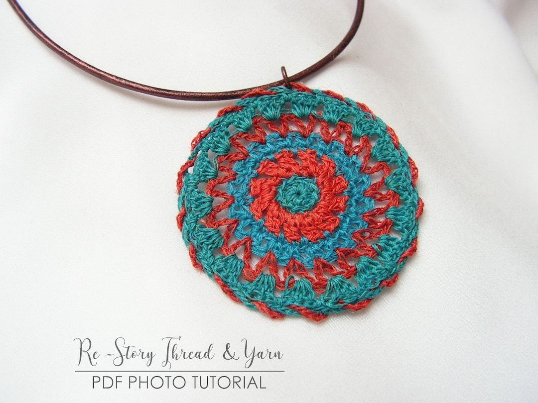 Crochet Jewelry PATTERN in ENG or HUN, Thread Crochet Earring Pattern ...