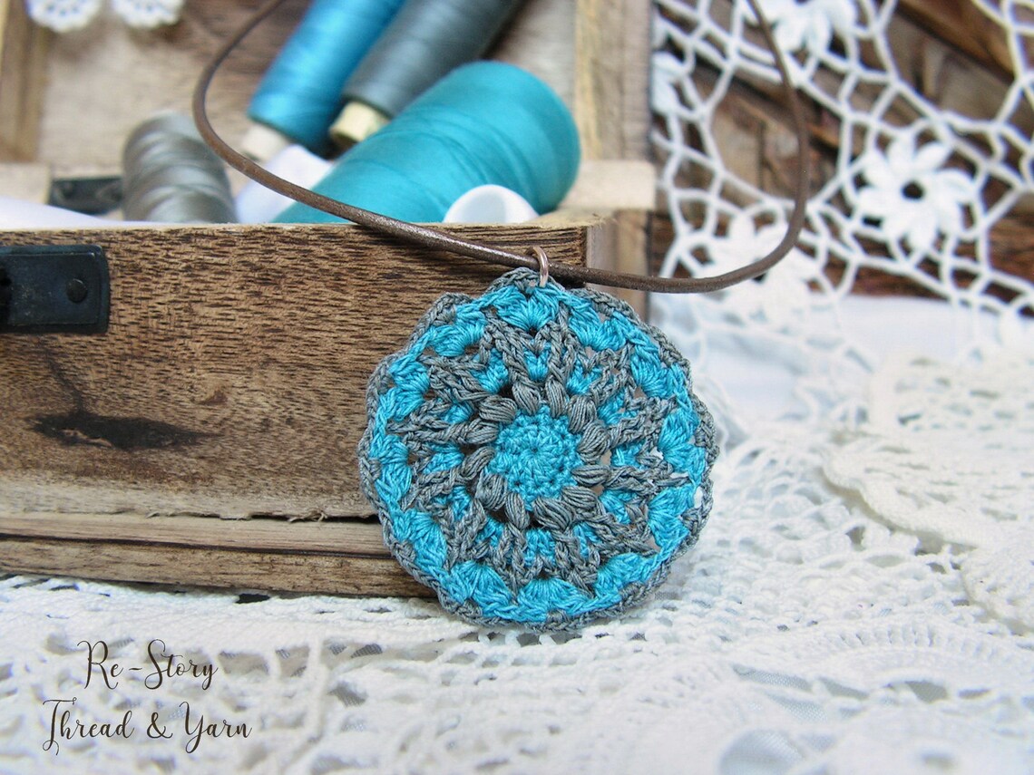 Crochet Jewelry PATTERN, Thread Crochet Earring Pattern, Photo Tutorial ...