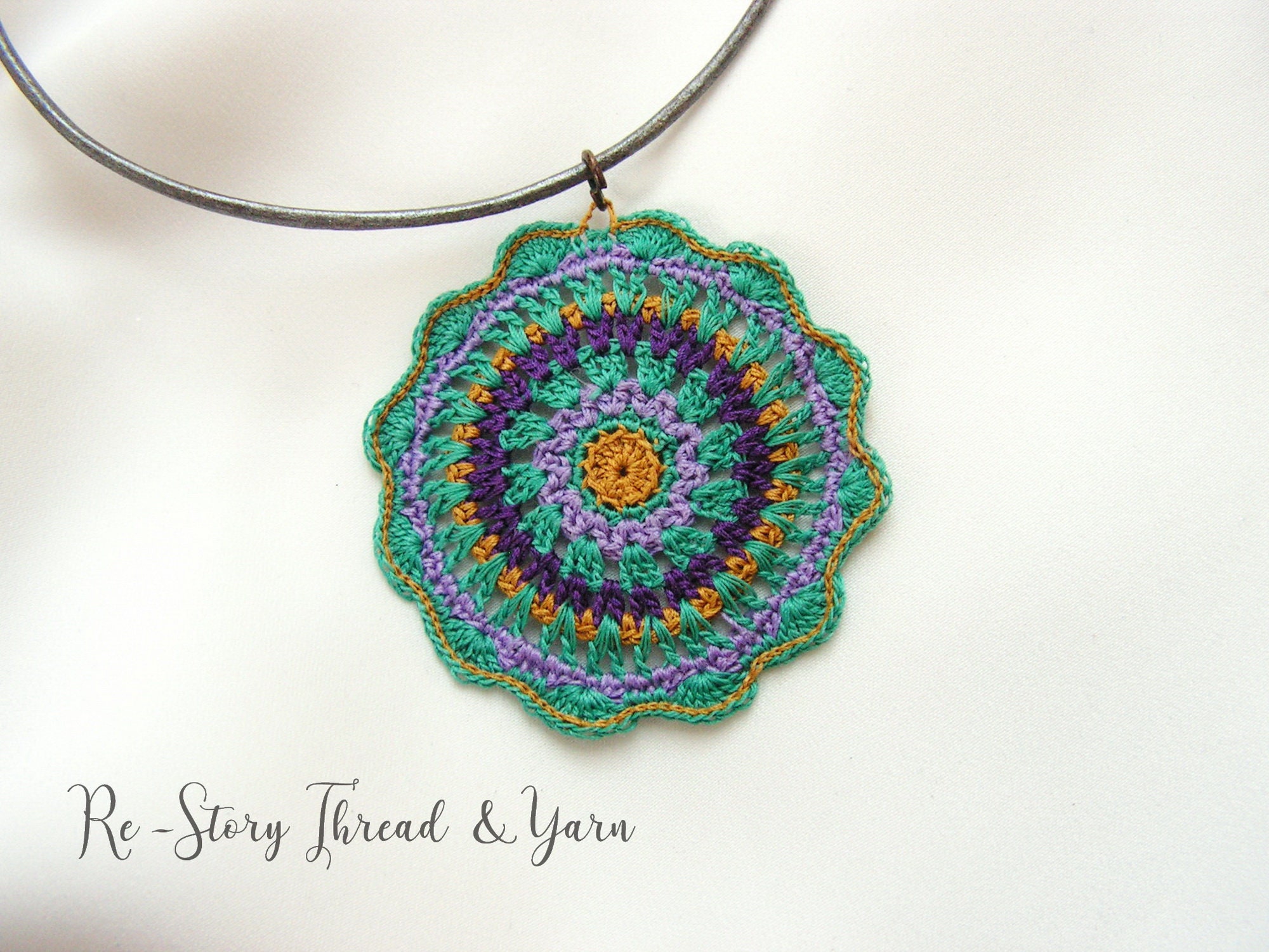 Thread Crochet Jewelry Photo TUTORIAL in ENG+HUN, Thread Crochet Boho ...