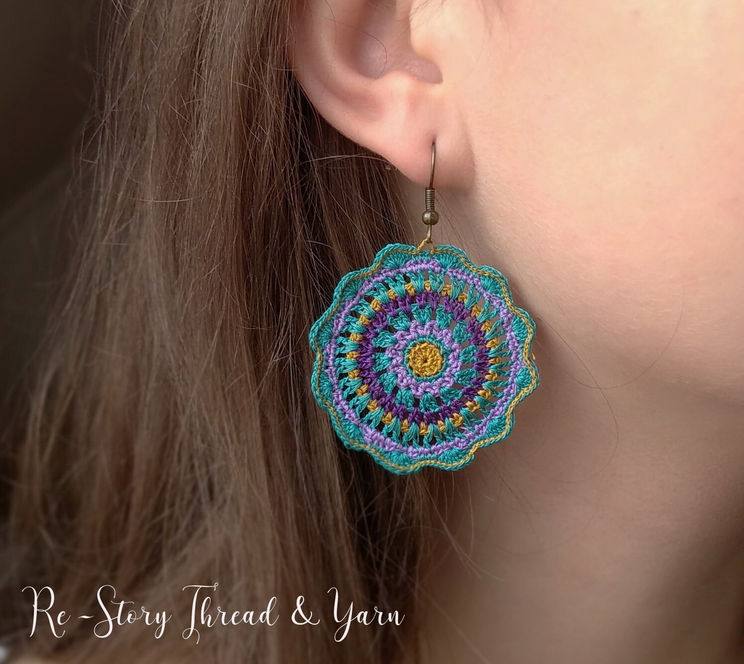 Thread Crochet Jewelry Photo TUTORIAL in ENG+HUN, Thread Crochet Boho ...