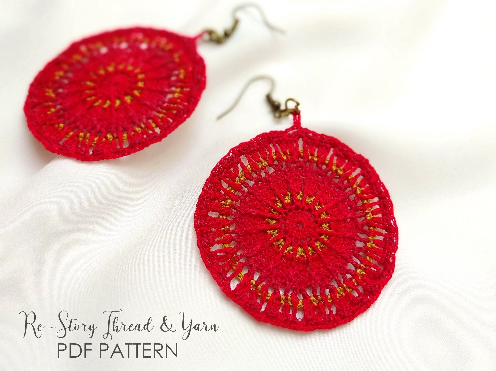 PATTERN Thread Crochet JEWELRY, BOHO Crochet Necklace, Boho Pendant ...