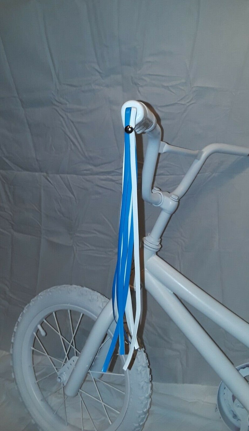 Speedway Handlebar Streamers Set of 2 "blue and White" Bike Bicycle ...