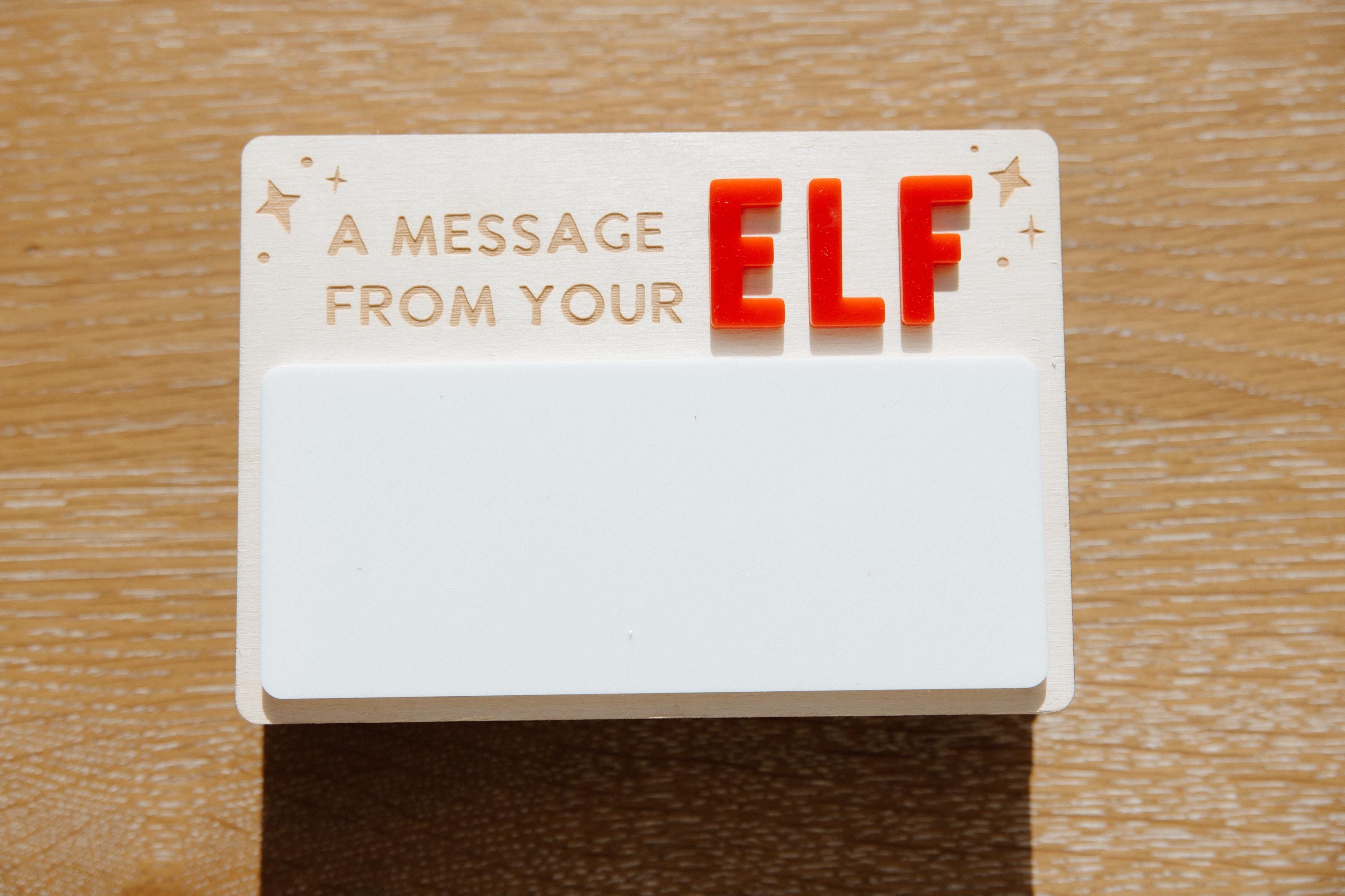 A Note From Your Elf | Elf on the Shelf Sign - Etsy UK