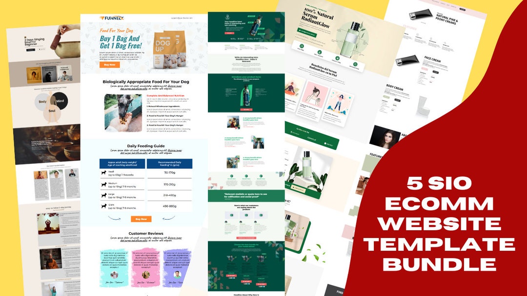 Systeme.io E-COMM Premium Templates [NEW] - Etsy