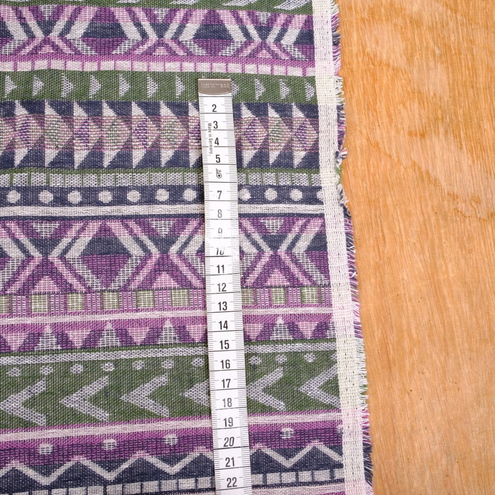 Geometric Pattern Linen Fabric Heavy Weight Linen by the - Etsy