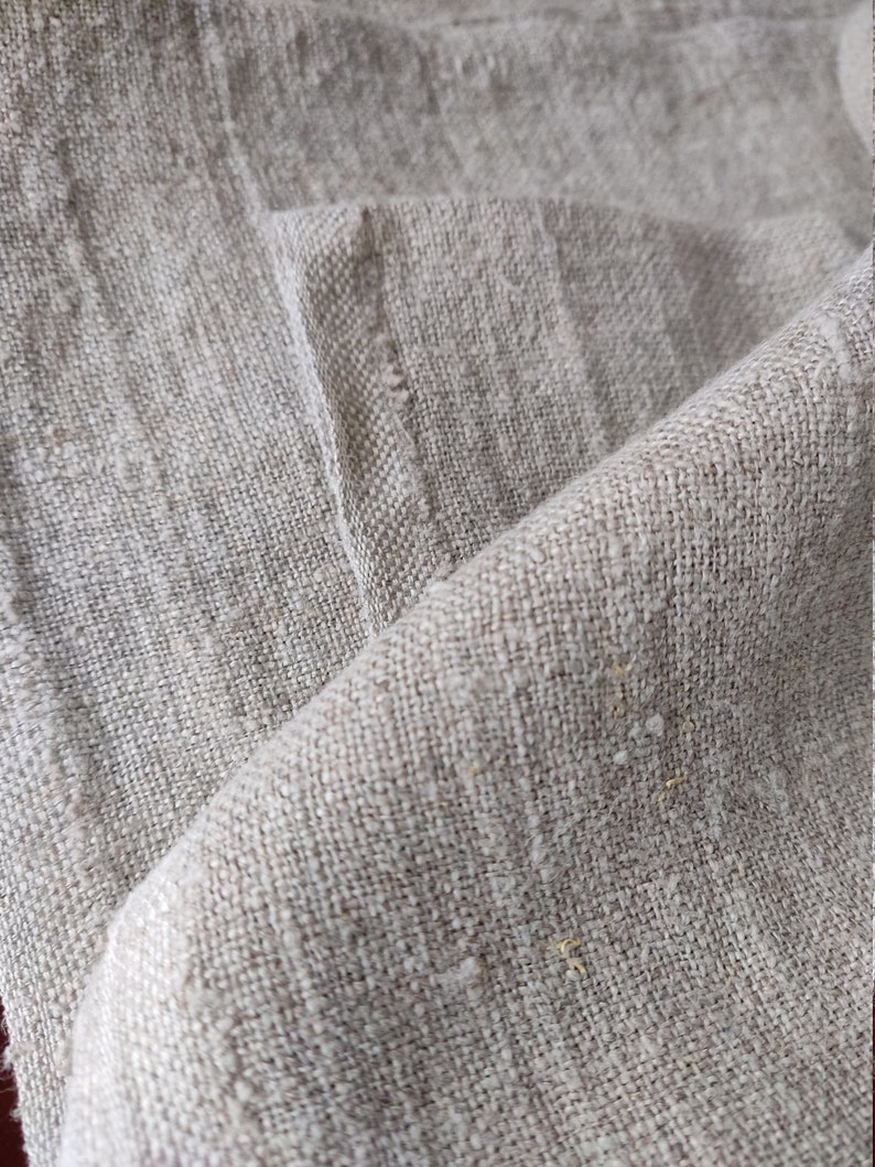 Soft Linen Fabric, Very Heavy Weight Canvas, Undyed. 280 Gsm Organic ...