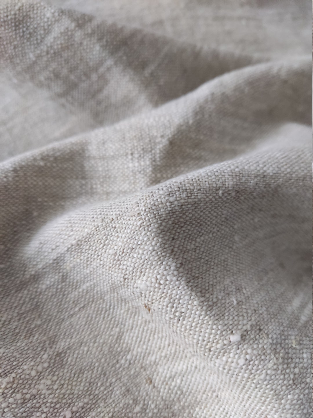 Soft Linen Fabric, Very Heavy Weight Canvas, Undyed. 280 Gsm Organic ...