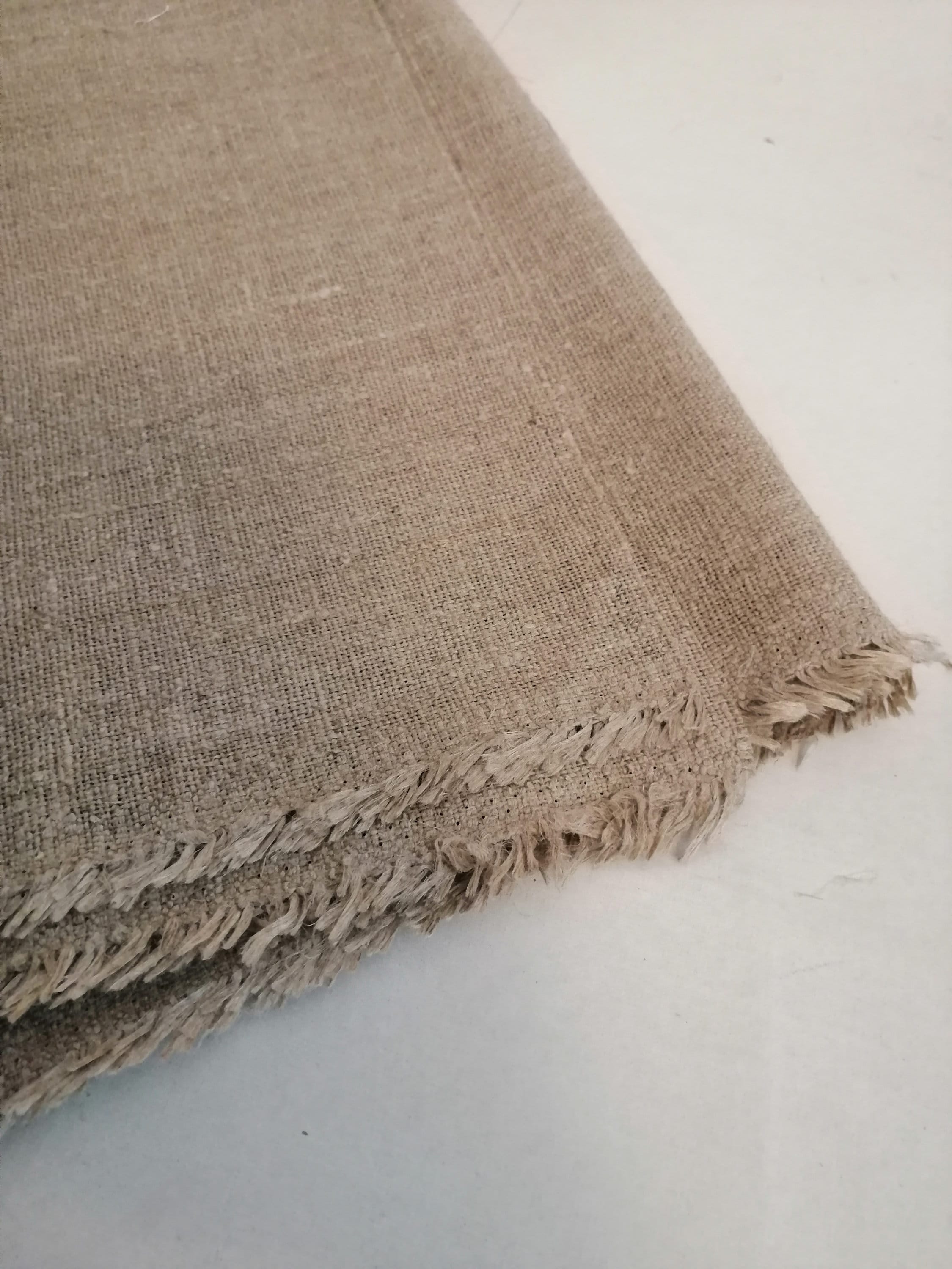 EXTRA HEAVY Pure Linen Fabric, Heavy Weight, Not-dyed, Pre-washed ...