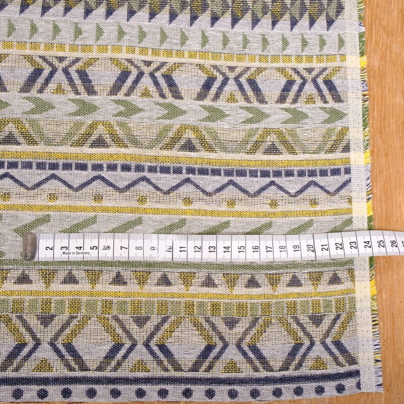 Geometric Pattern Linen Fabric Heavy Weight Linen by the - Etsy