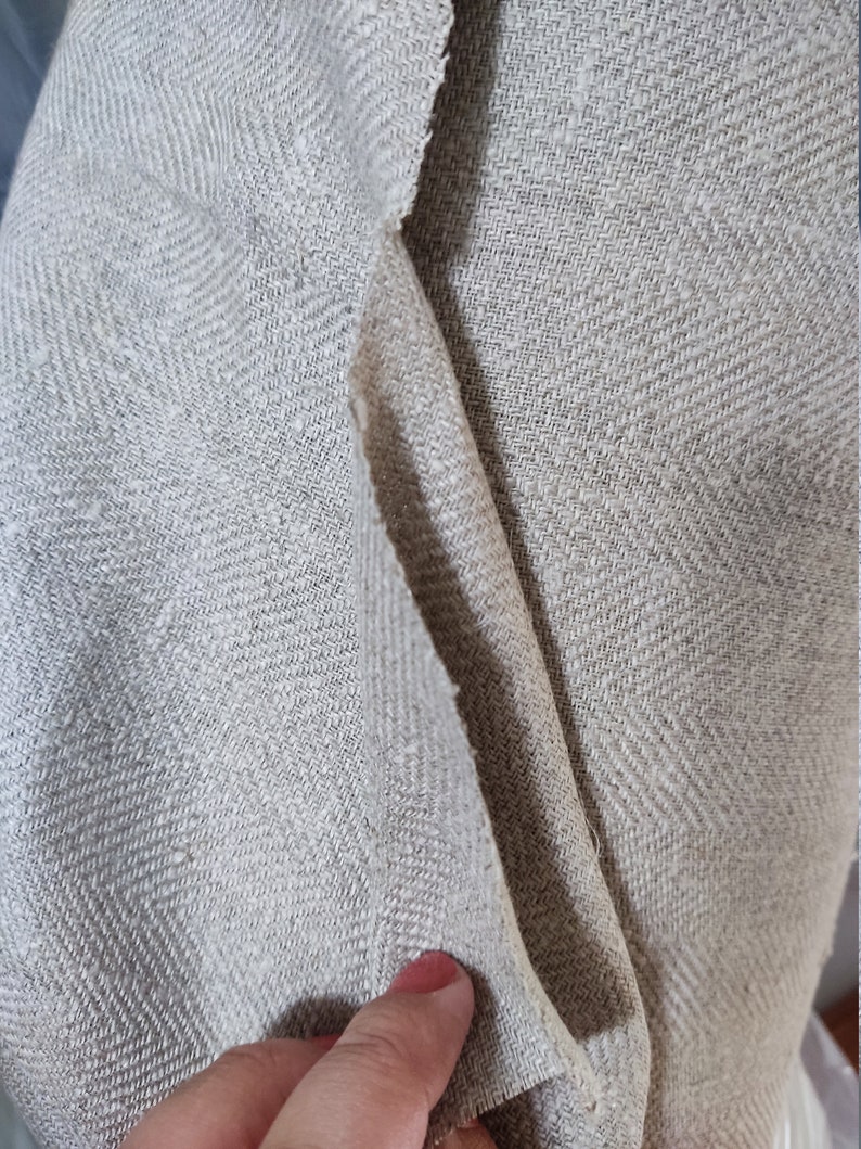 EXTRA Heavy Pure Linen Fabric Heavy Weight Undyed | Etsy