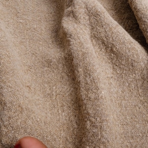 Sample Pure Linen Fabric, Very Heavy Weight, Undyed, Prewashed. 280 Gsm ...