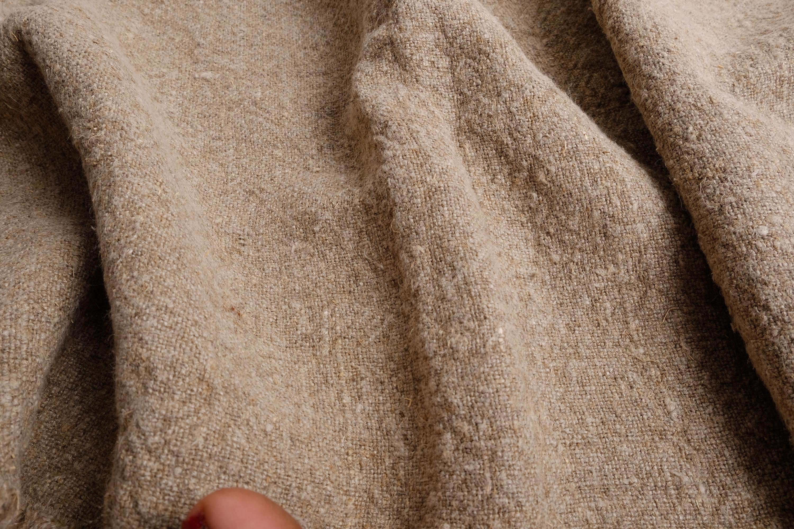 Sample Pure Linen Fabric Very Heavy Weight Undyed - Etsy
