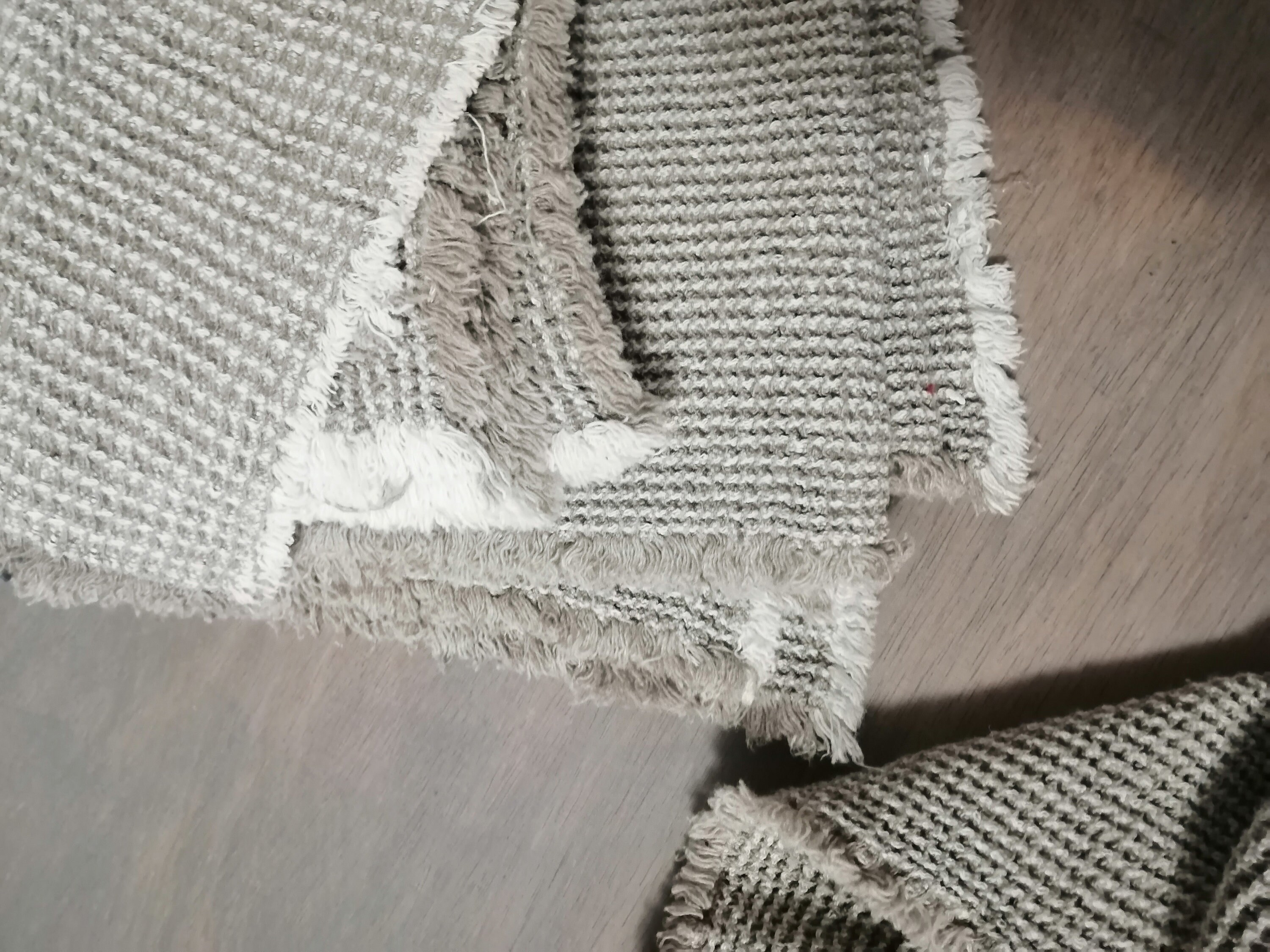 Waffle Rustic Fringe Bath Mat Made of Pure Linen Shower Mat - Etsy