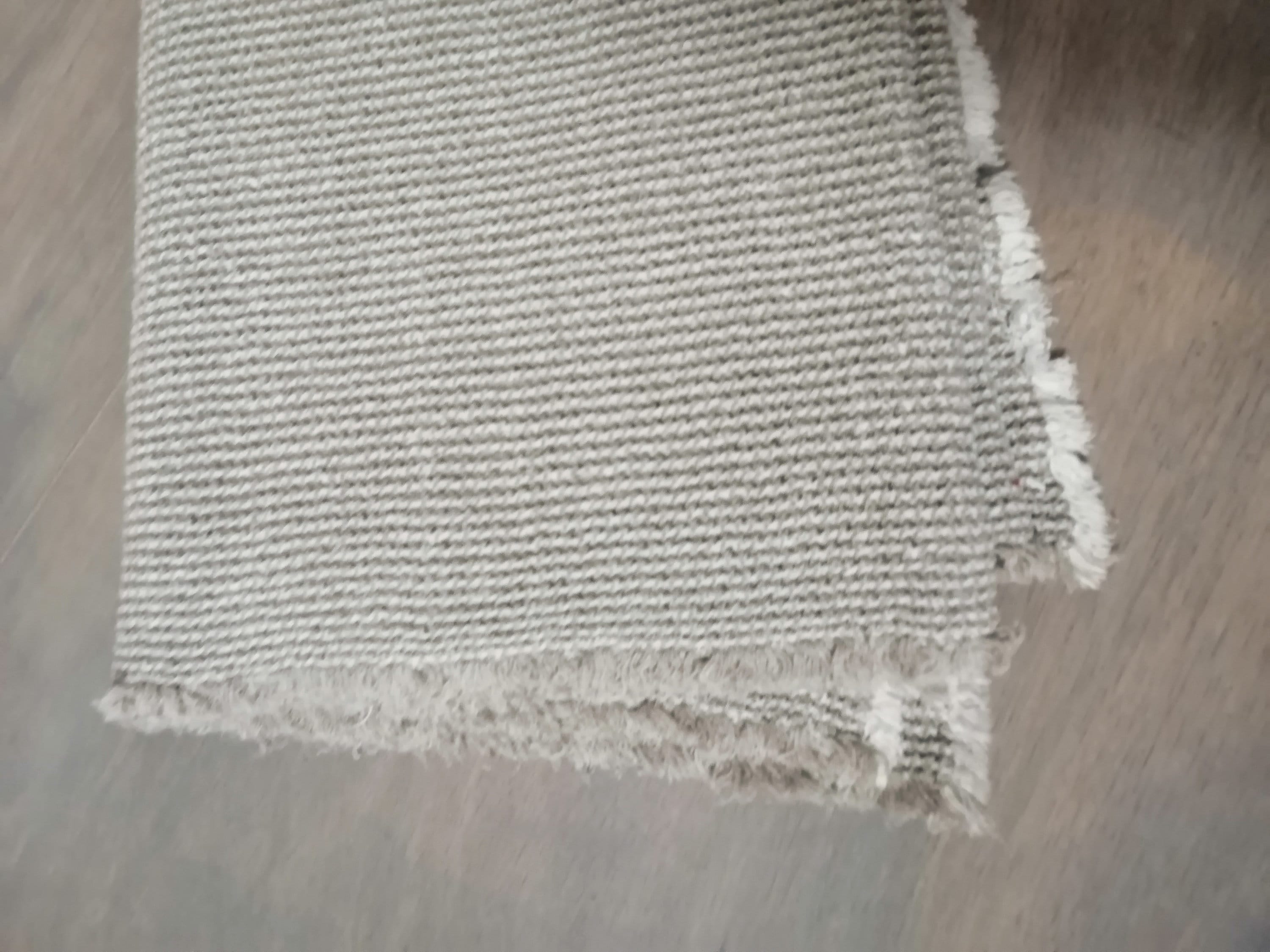 Waffle Rustic Fringe Bath Mat Made of Pure Linen Shower Mat - Etsy