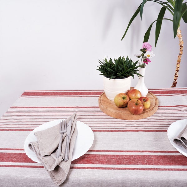 Red Table Cloth - Etsy