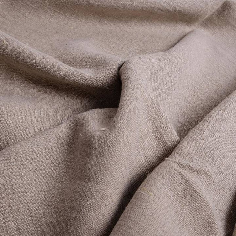 EXTRA Heavy Pure Linen Fabric Heavy Weight Undyed | Etsy