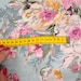 Softened Floral Pattern Linen Fabric, Medium Weight Linen With Flowers ...