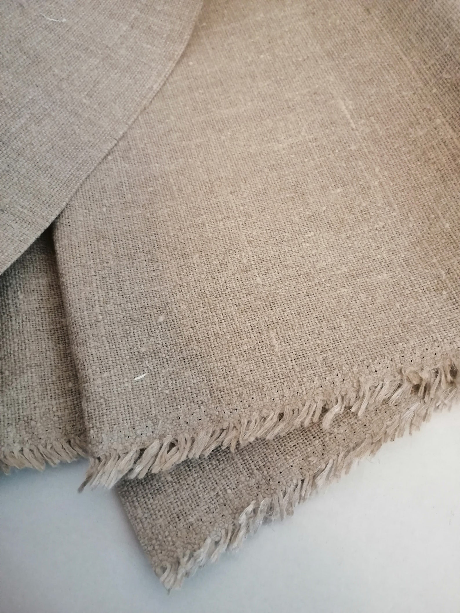 EXTRA HEAVY Pure Linen Fabric Heavy Weight Not-dyed | Etsy