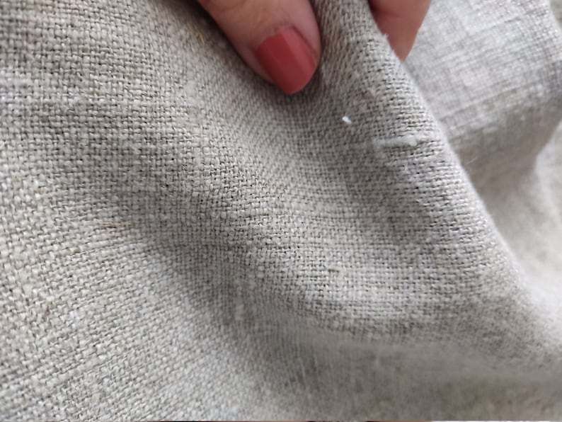 Soft Linen Fabric, Very Heavy Weight Canvas, Undyed. 280 Gsm Organic ...