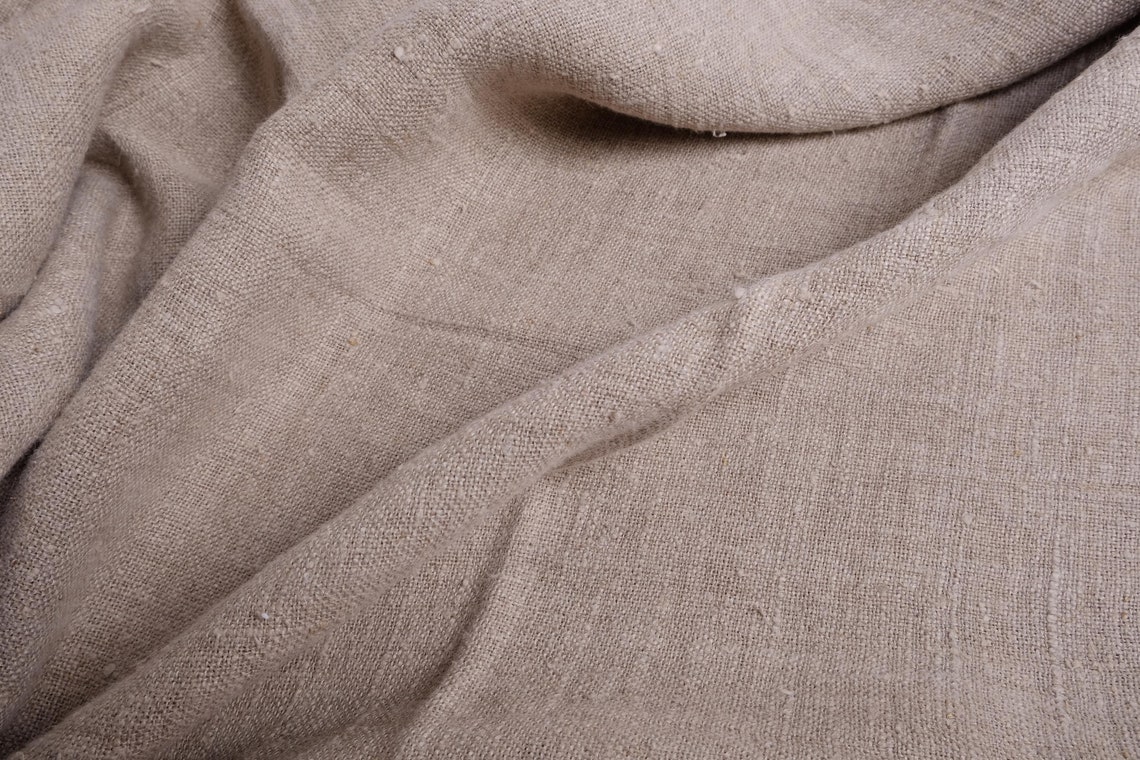 Sample Pure Linen Fabric Very Heavy Weight Undyed - Etsy