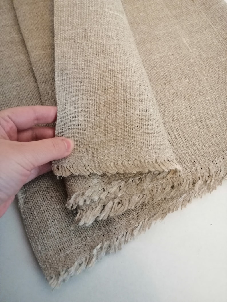 EXTRA HEAVY Pure Linen Fabric Heavy Weight Not-dyed | Etsy
