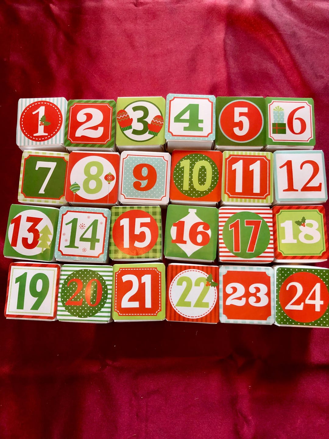 Advent Calendar With a Variety of Gemstones, Minerals, Crystals and ...