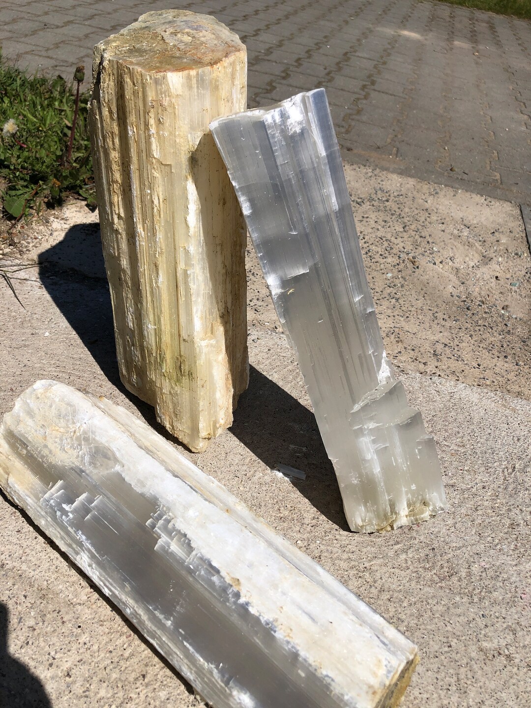 Selenite, 0.9 Kg, White Fiber Gypsum, From Morocco, Mary's Glass, Women ...