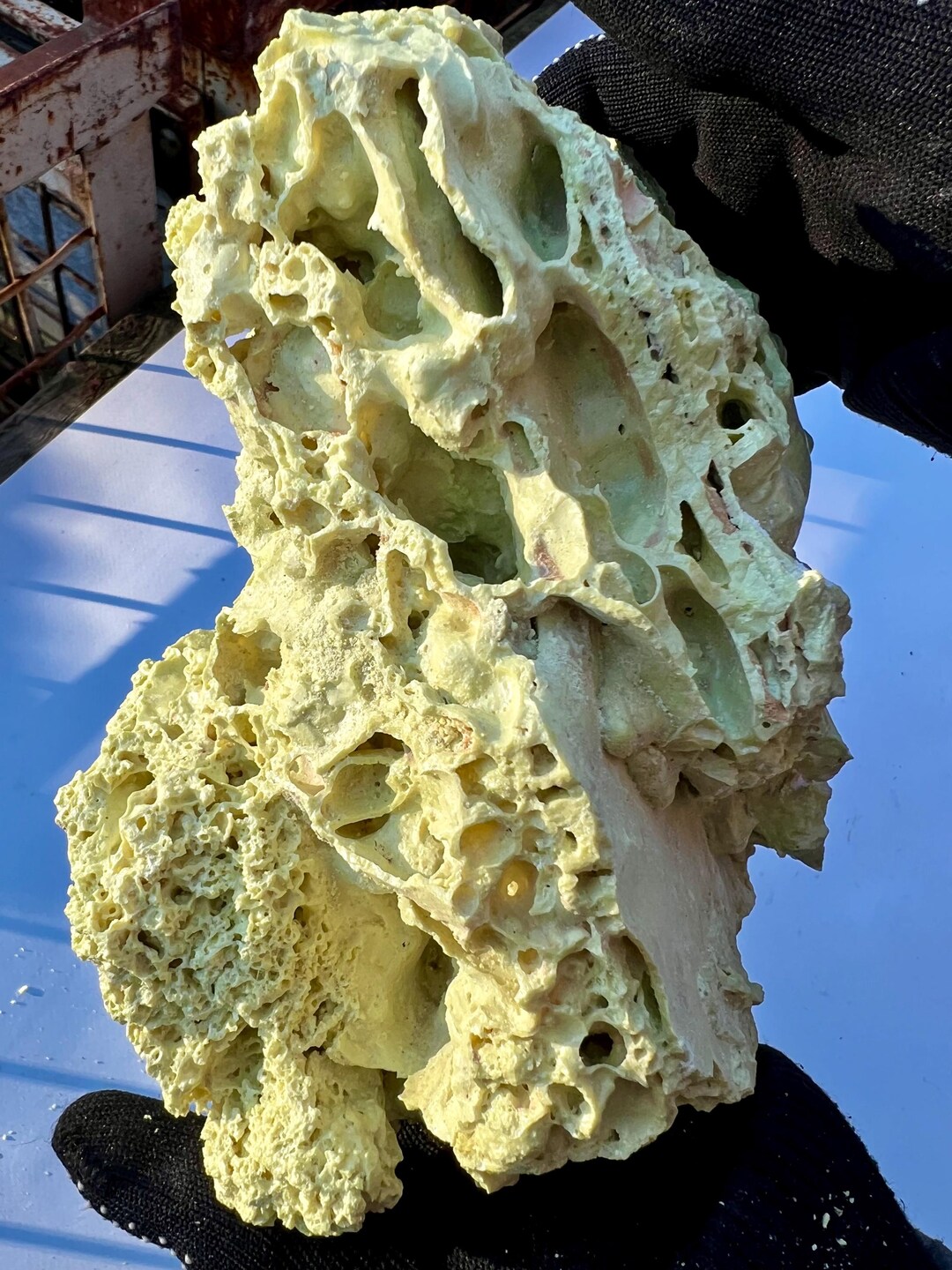 Raw Sulfur Rock, 831 G (0.08 Euro/g), a Rarity From Indonesia - Etsy
