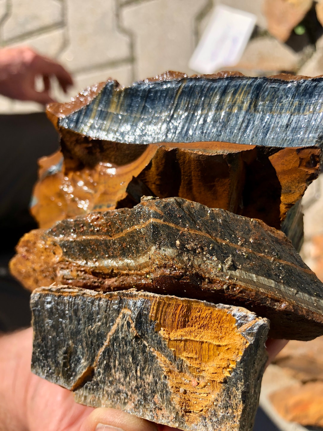 Hawk's Eye blue Tiger Eye, Hawks-eye, 9.3 Kg, Buy Raw Stones From South ...