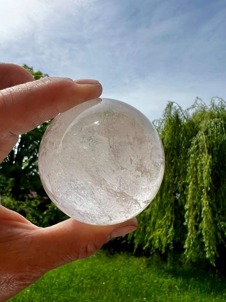 Rock Crystal Sphere, 305 G (0.12 Euro/g) Rare Item From Madagascar - Etsy