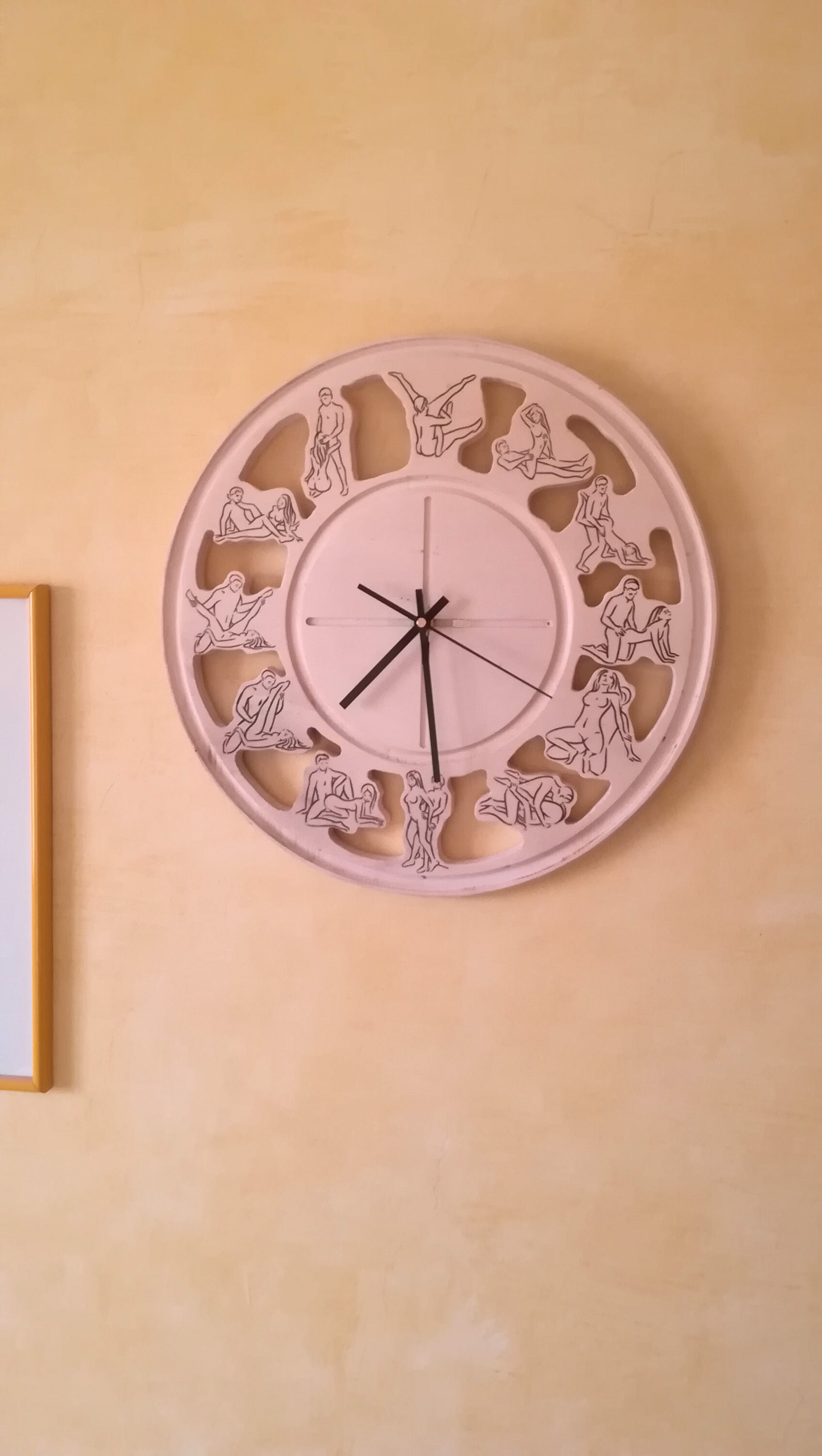 Kamasutra Circular Wall Clock Etsy