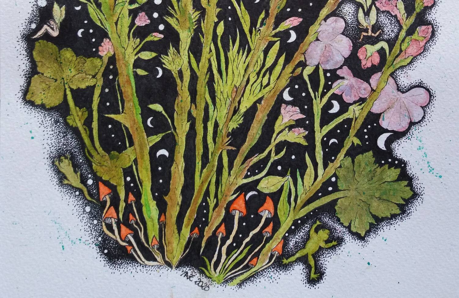 Marsh Fairies Original Whimsical Watercolour - Etsy UK