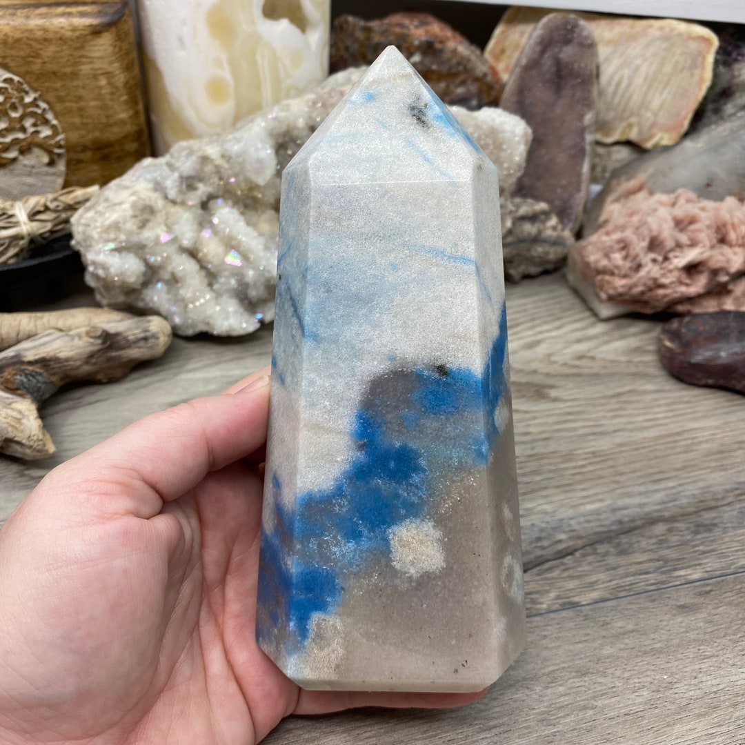 Trolleite Tower #06, Trolleite, Quartz, Lazulite, Scorzalite ...