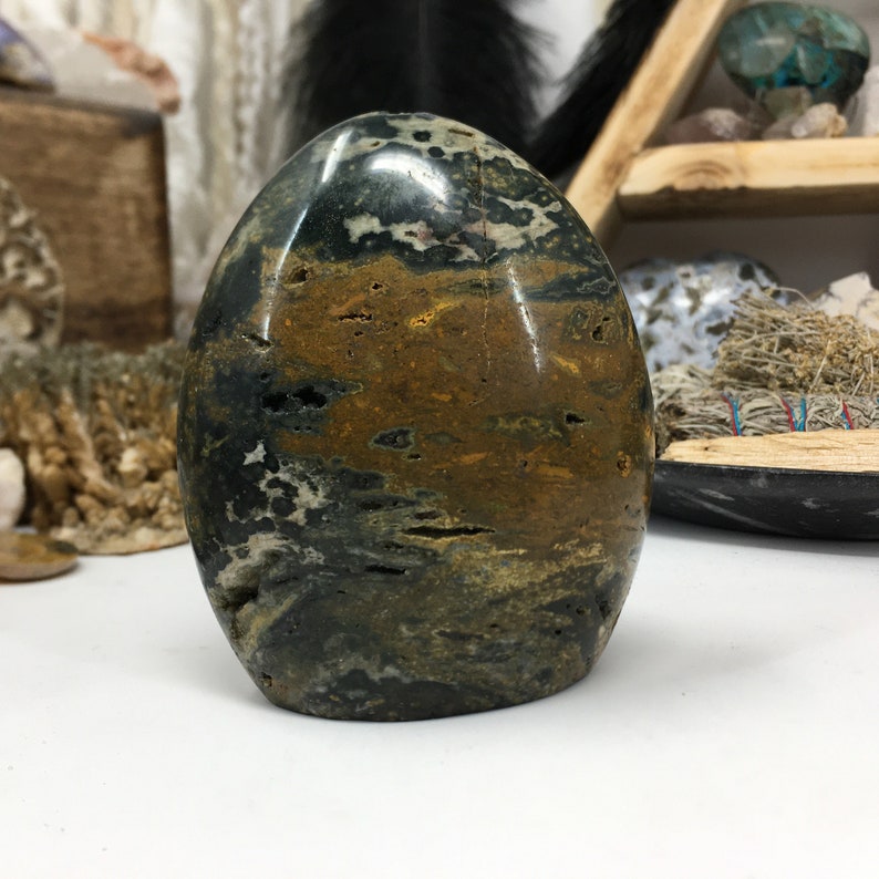 Home & Living Ocean Jasper OJ Freeform Pocket Stone Free Form Tumbled ...