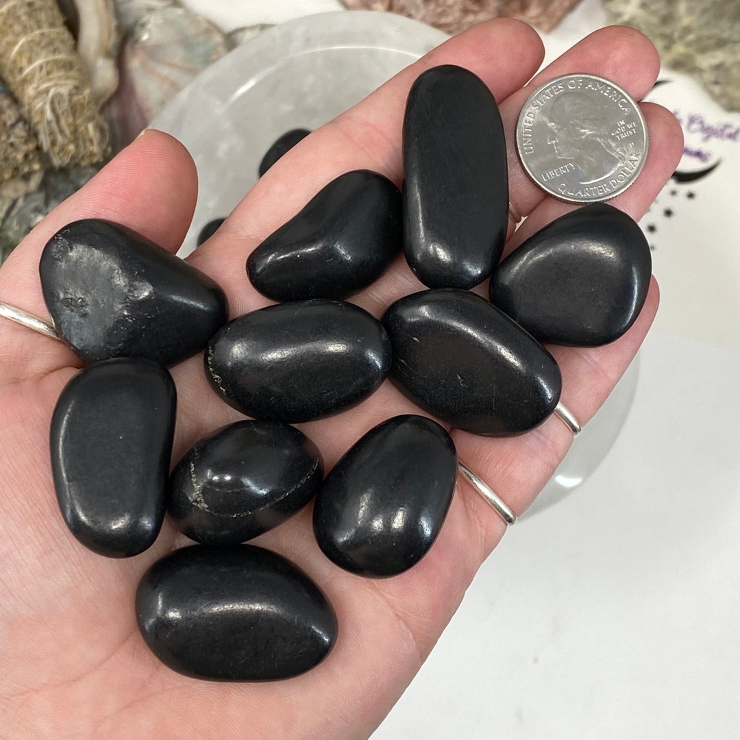 Shungite Medium Tumble, Shungite, Tumbled Stones, Tumbles, Shungite ...