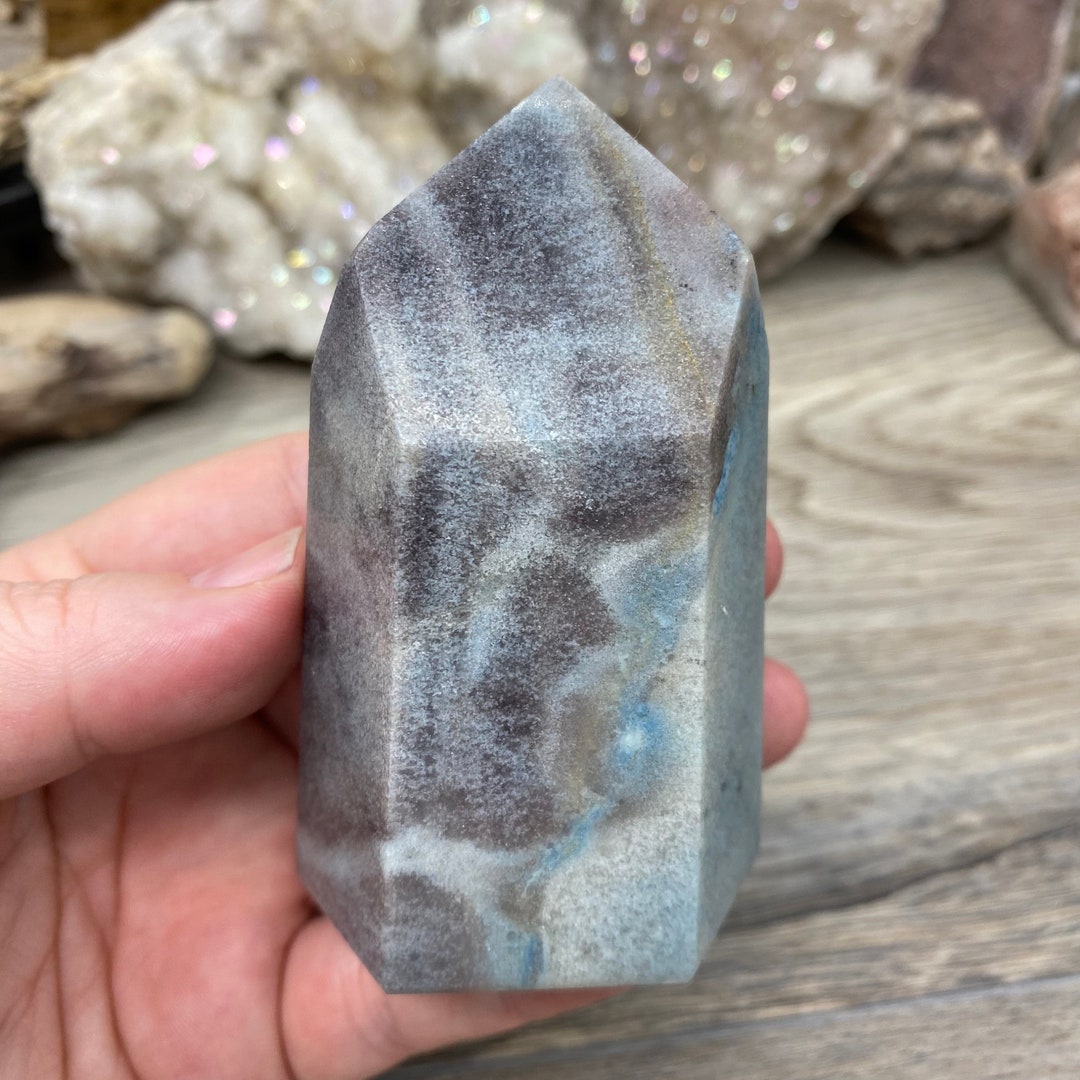 Trolleite Tower 04 Trolleite Quartz Lazulite Scorzalite - Etsy