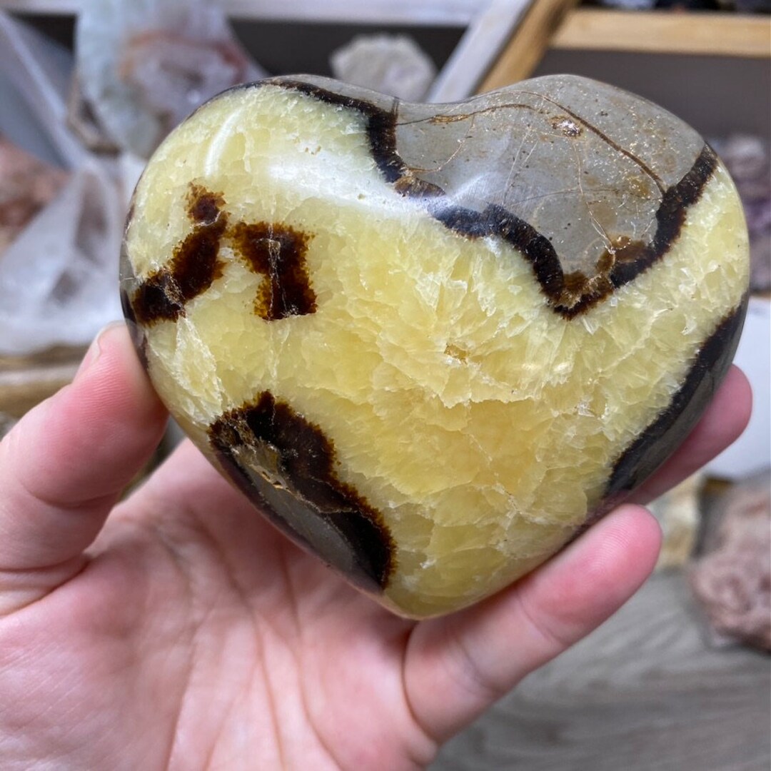 Septarian Large Heart, Septarian Nodule, Septarian, Septarian Stone ...