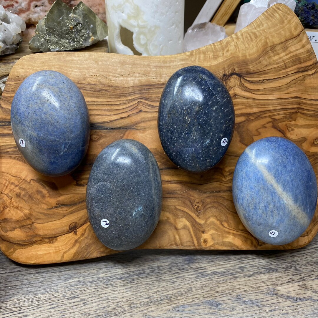 Lazulite Palm Stone #'s 18 Through 21, Lazulite, Lazulite Stone, Palm ...