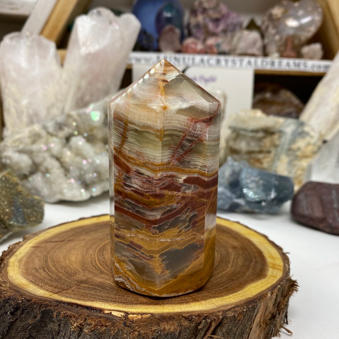 Green Onyx Extra Quality Octagonal Tower 02, Green Onyx, Onyx, Green ...
