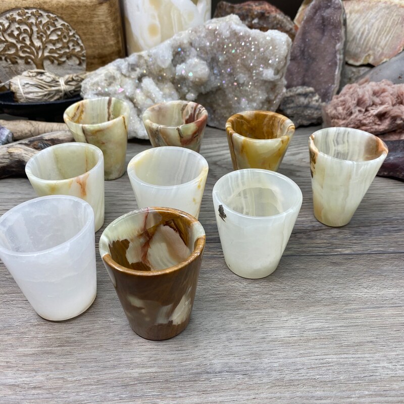 Stone Shot Glasses - Etsy